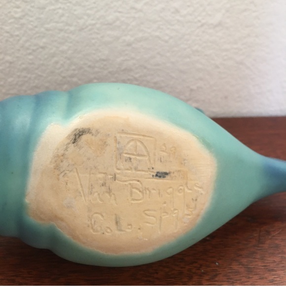 Vintage | Accents | Vintage Van Briggle Conch Sea Shell Pottery Planter ...